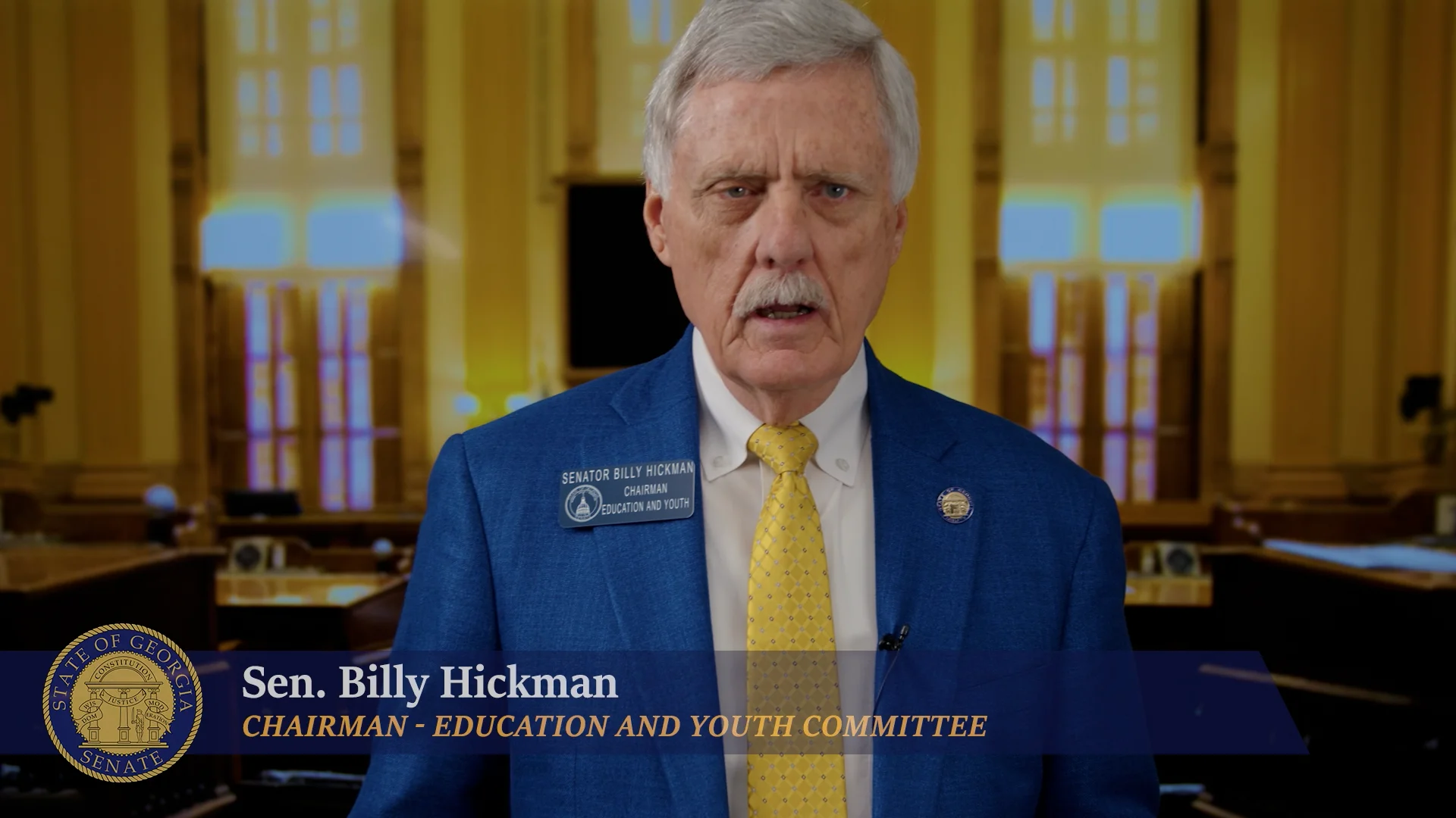 Sen. Hickman Weekly Update Video - Week 4