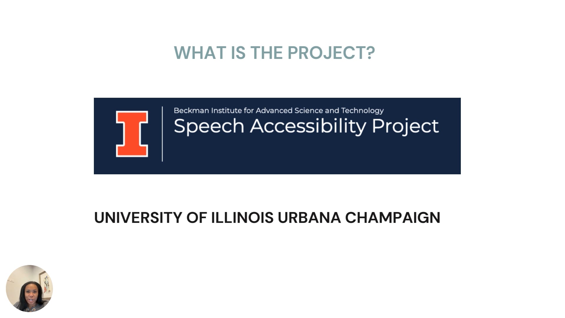 Speech Accessibility Project Introduction Video