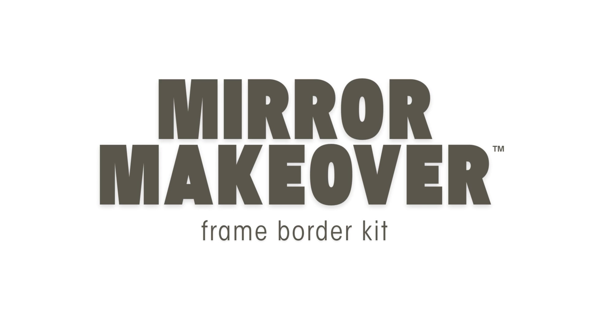 Bathroom Mirror Frame Border Kit, Brushed Nickel Trim, For 16x24 Mirror ...