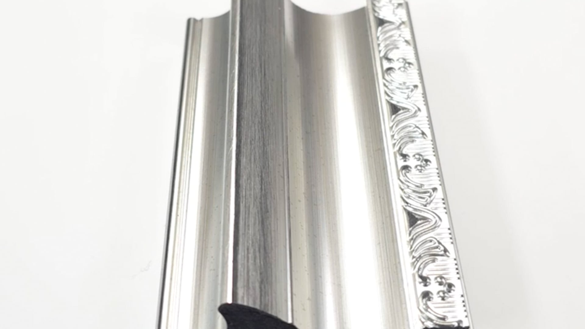 Bathroom Mirror Frame Border Kit, Parlor Silver, For 42x36 Mirror ...