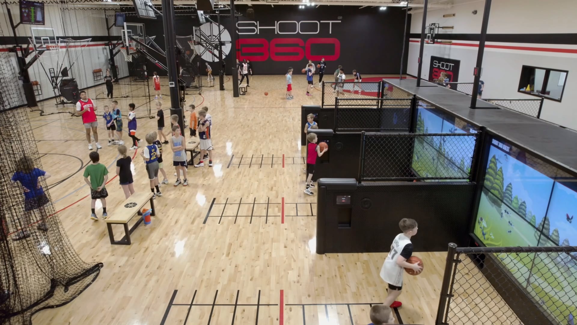 High-Tech Basketball Training Facility