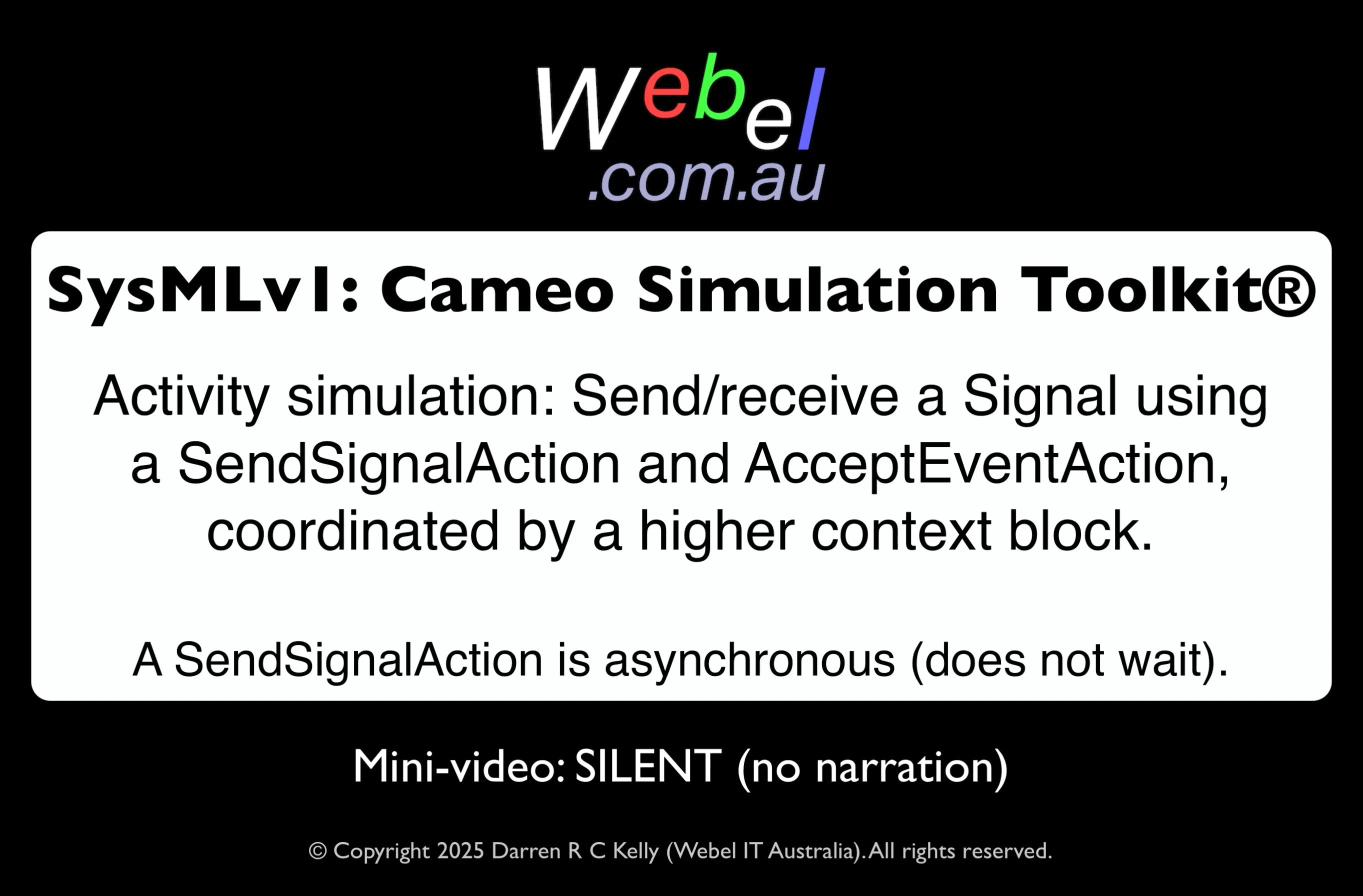 Video tutorials for Model-Based Systems Engineering with SysML - MINI VIDEO: Activity simulation ...