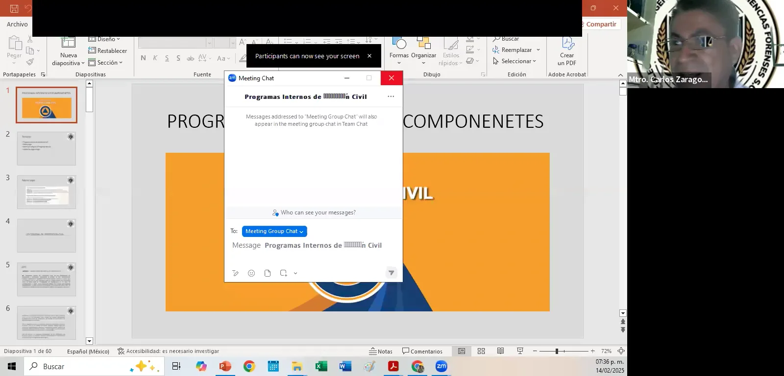 Programas Internos de Protección Civil