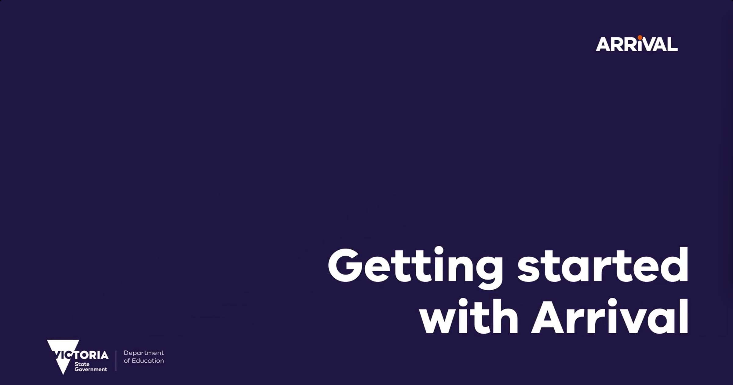 Getting started with Arrival