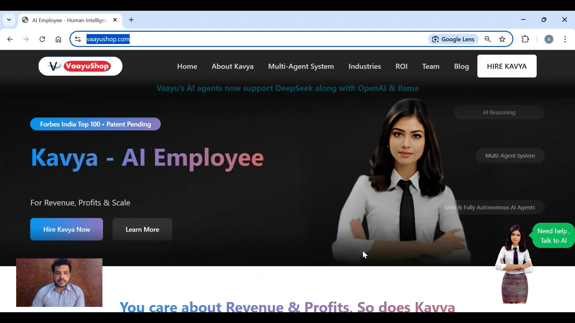 AI Employee Vaayu AI - Forbes India Top 100