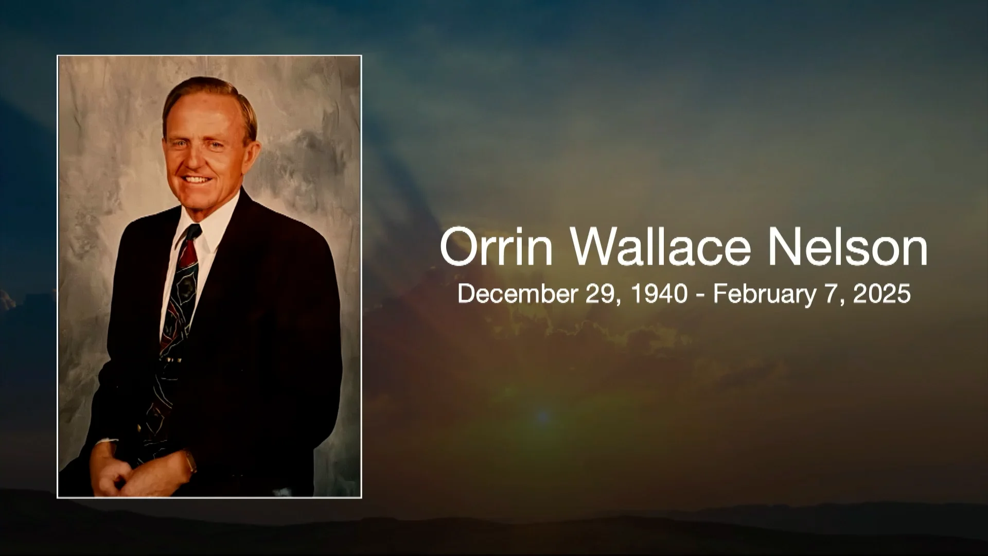 Funeral of Orrin Wallace Nelson