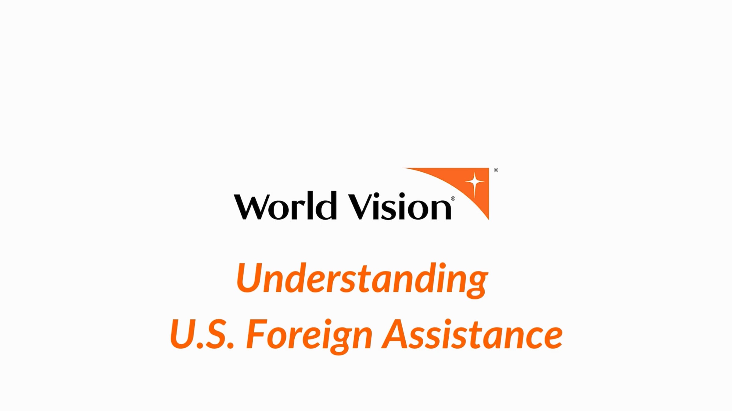 Understanding U.S. Foreign Assistance