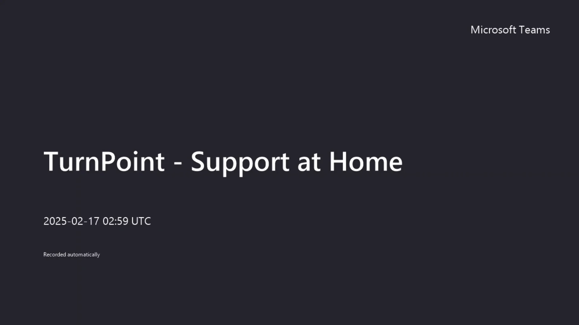 TurnPoint - Support at Home - Webinar 2