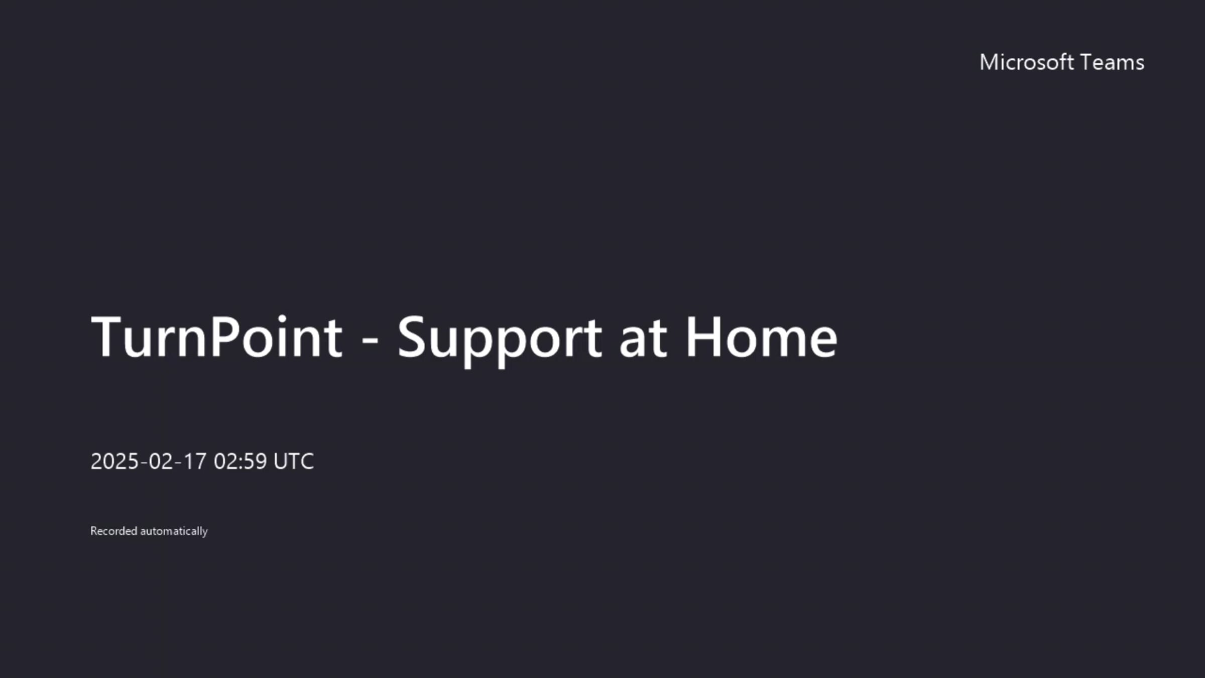 TurnPoint - Support at Home - Webinar 2