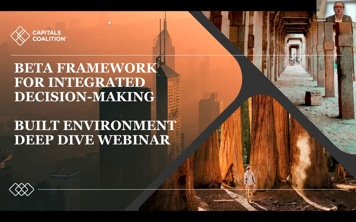 Framework for Integrated Decision-Making, Built Environment Webinar 1
