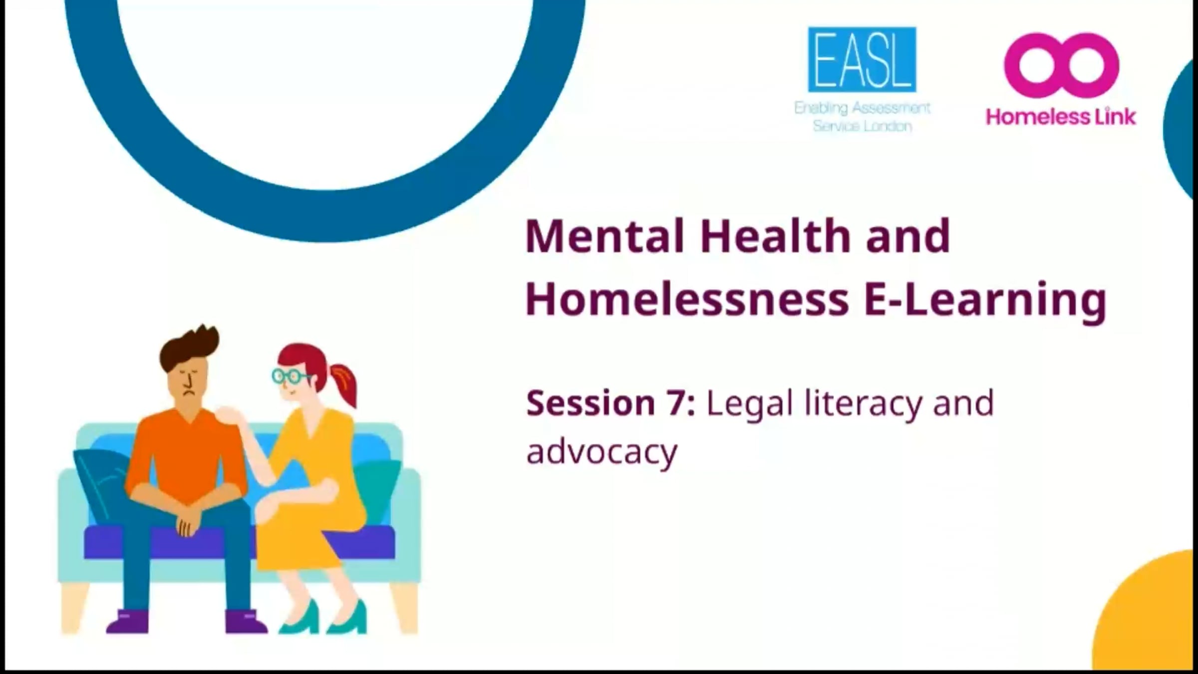 Mental Health & Homelessness E-Learning: Session 7
