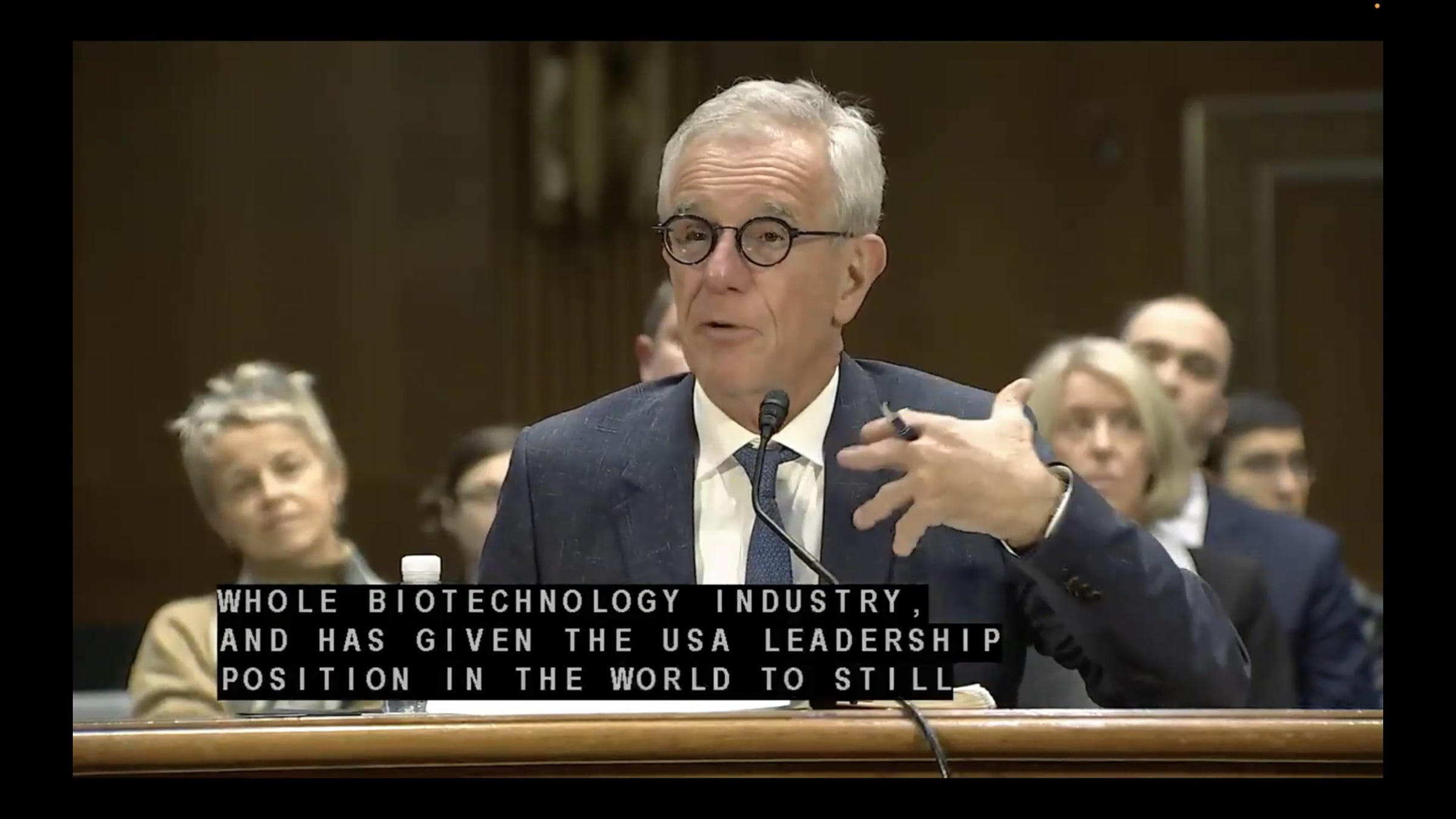 Eric Verdin, MD, President of the Buck Institute in hearing of the ...