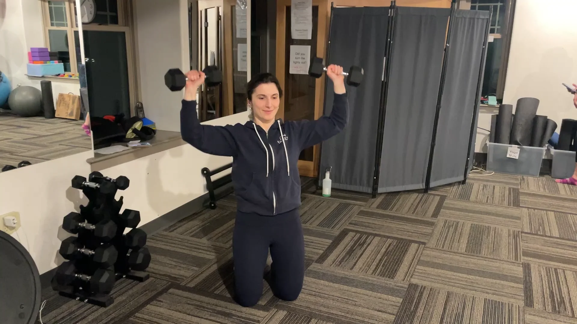 Tall Kneeling Overhead Press