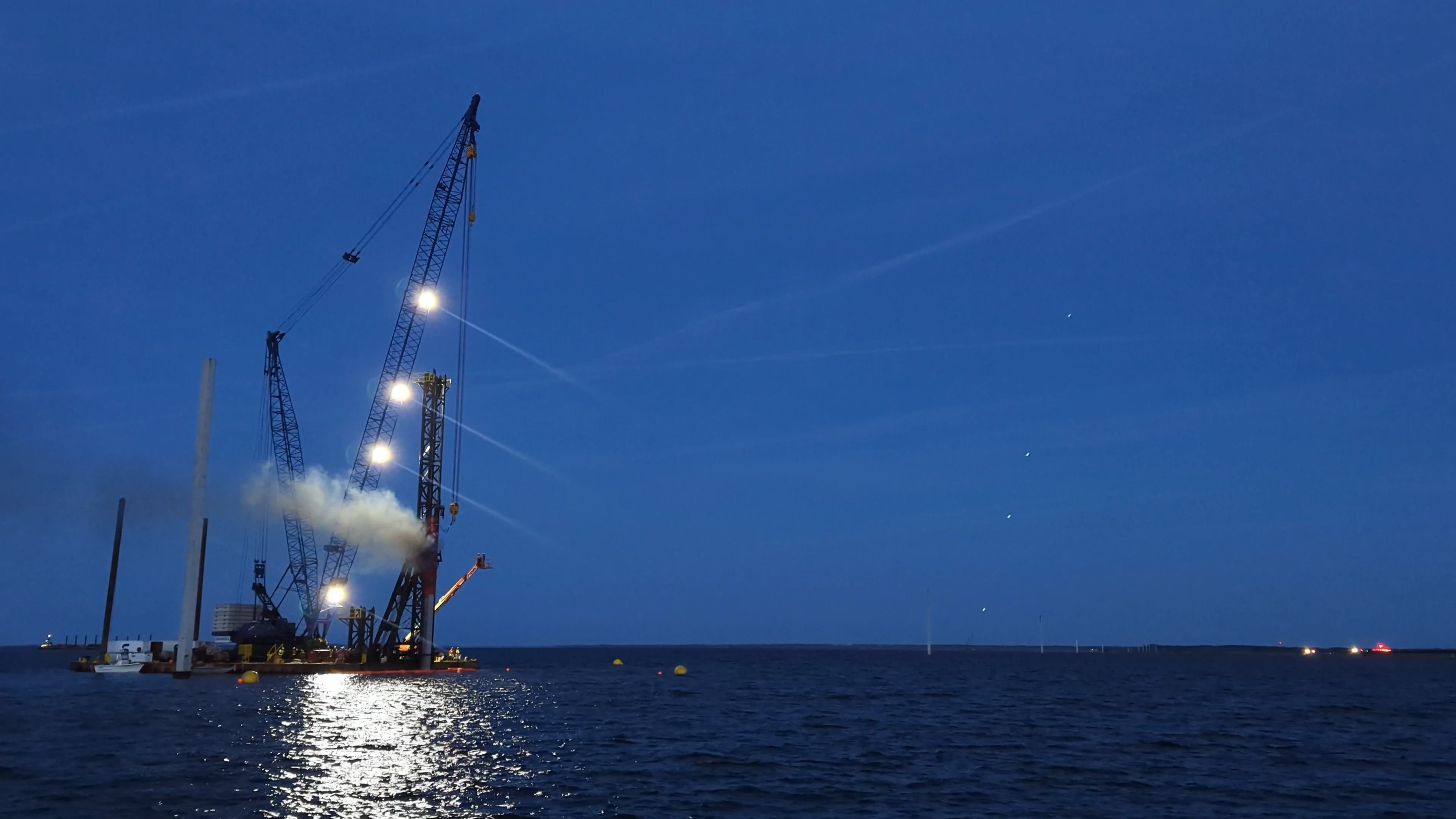 Alligator River Bridge First Pile