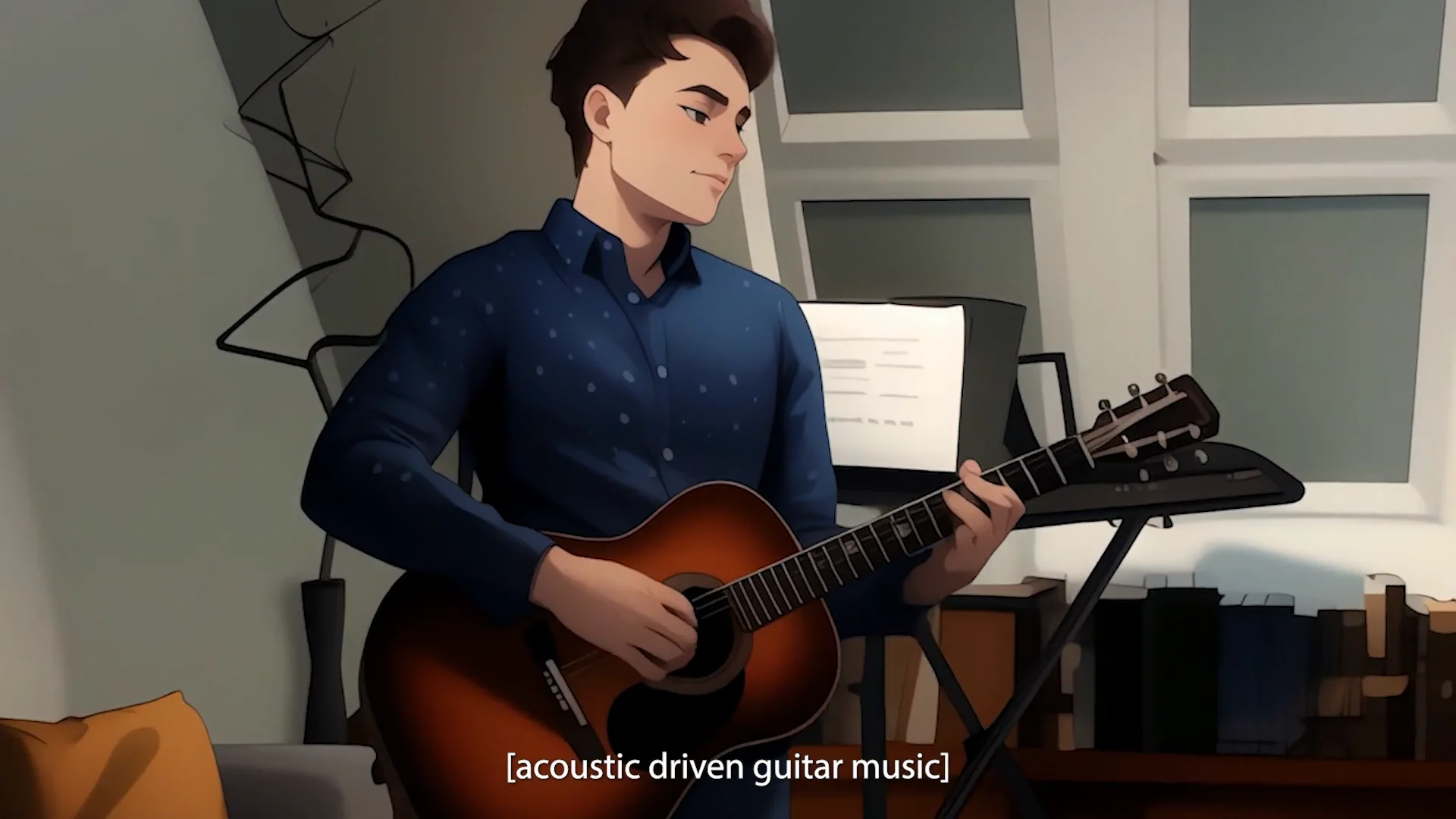 ACOUSTIC AARON -- 3 D ANIMATION CGI AI hybrid