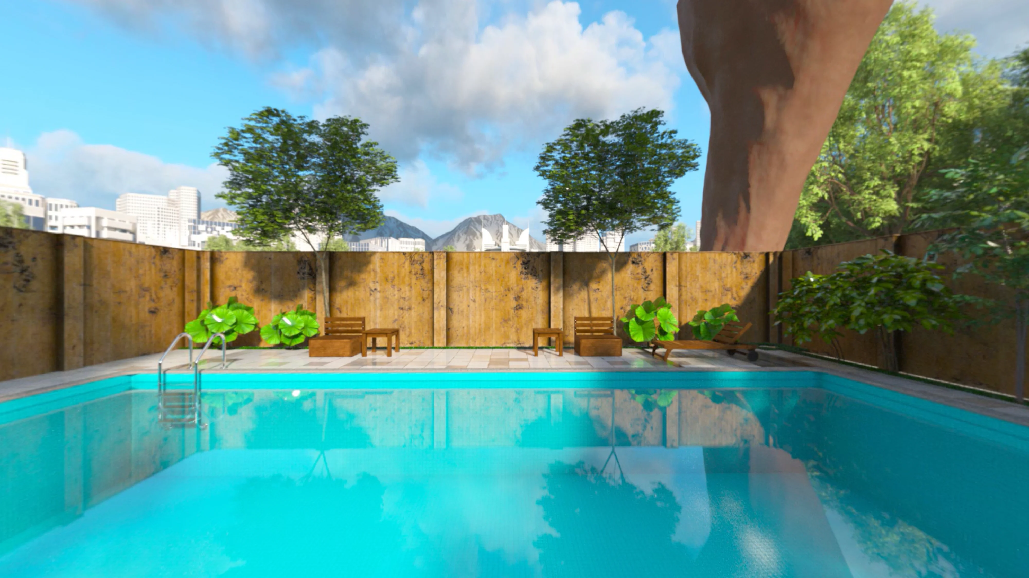 Hyperion the Giant Takes Over the Pool!