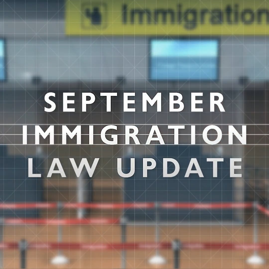 Immigration - September 2022 Update - Raphael Jesurum