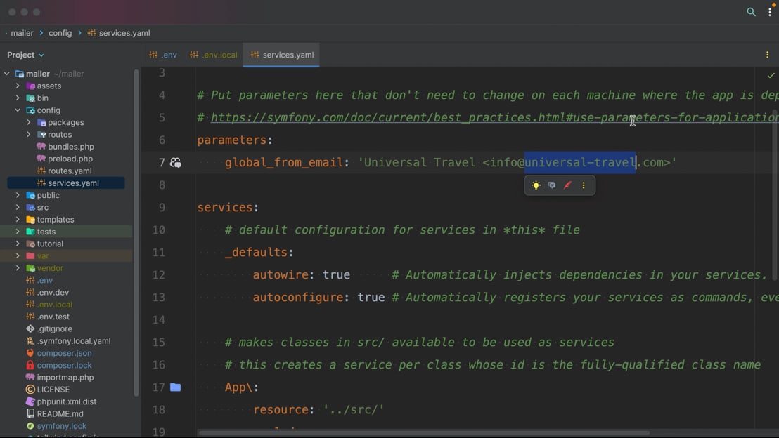 Production Sending with Mailtrap > Mailer and Webhook with Mailtrap | SymfonyCasts
