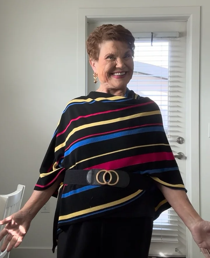 Neat way to wear wrap