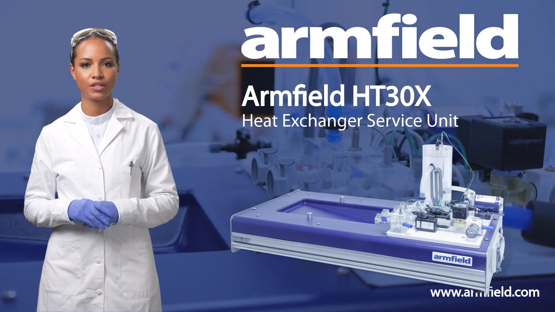 Armfield HT30X Heat Exchange Service Unit Video