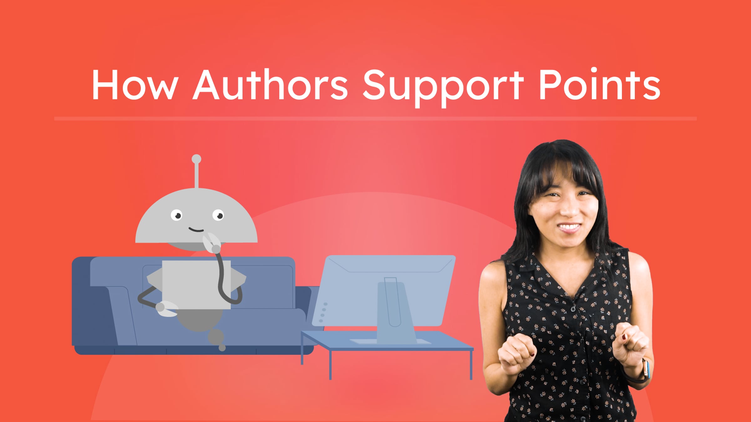 How Authors Support Points