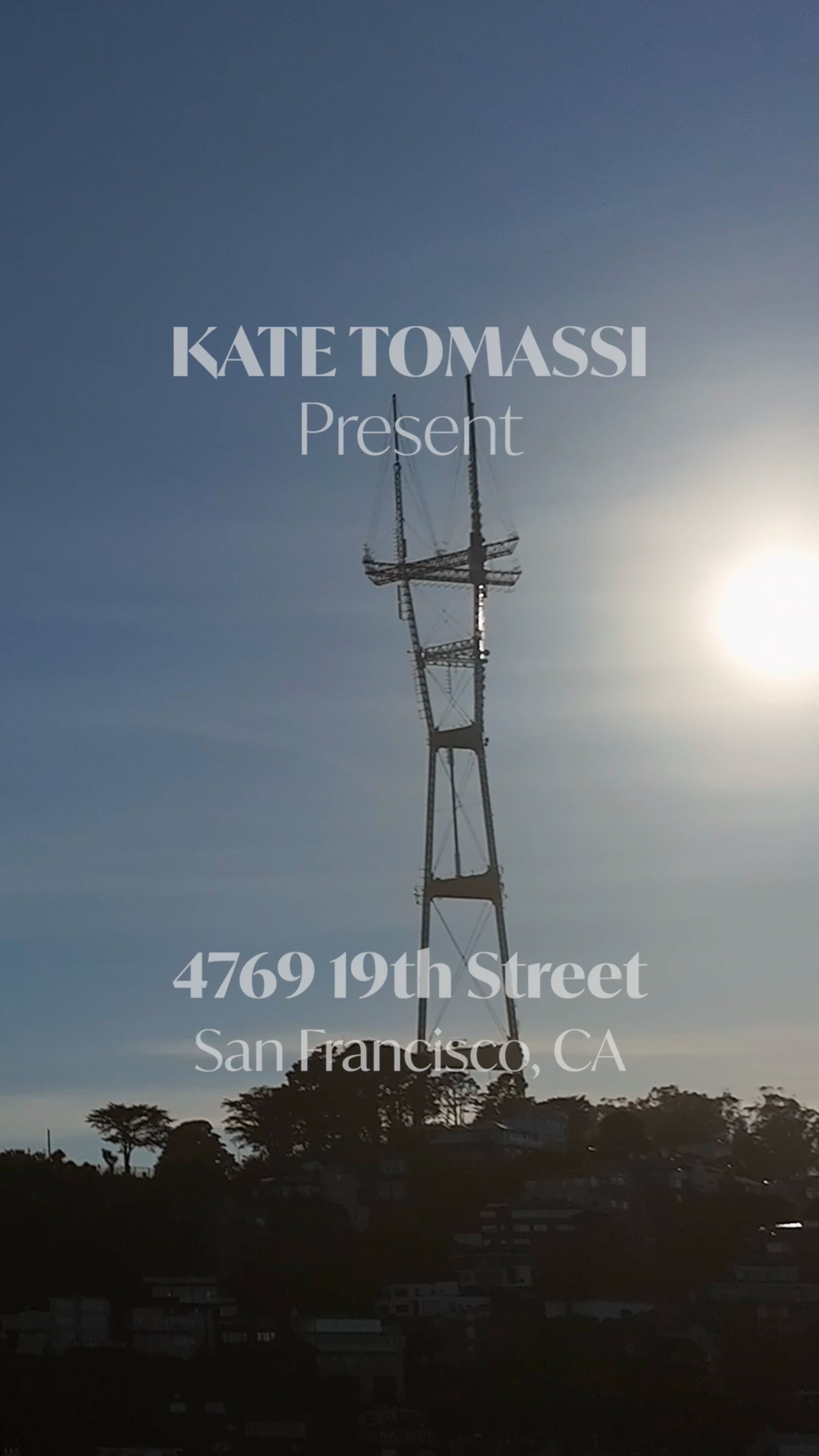 Kate Tomassi Presents: 4769 19th Street, San Francisco, CA - Full Length - REEL