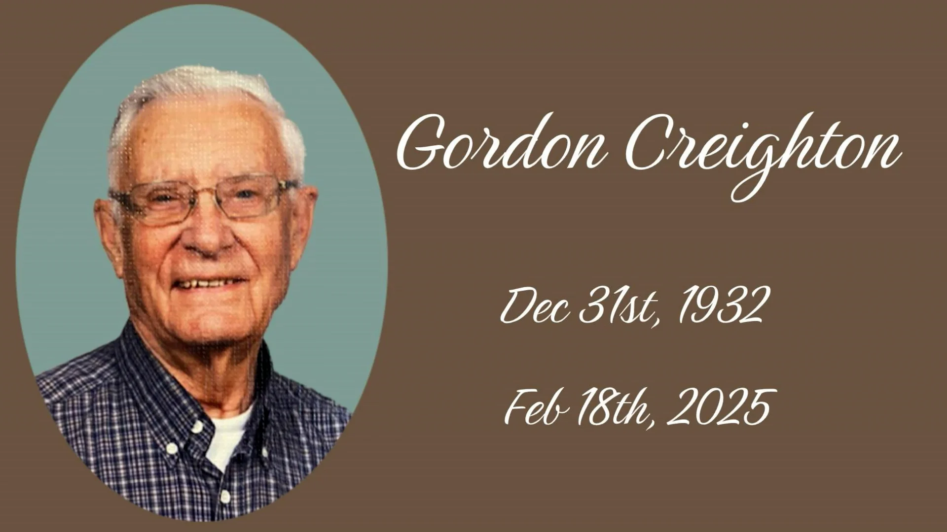 Gordon Creighton Memorial Service