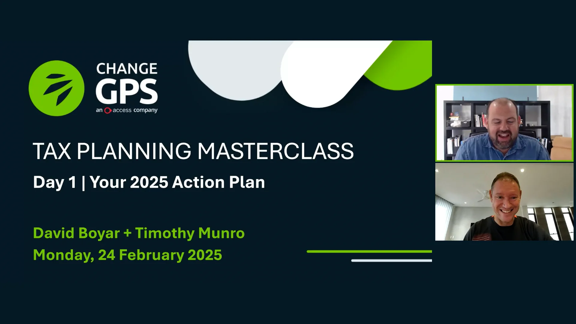 Tax Planning Masterclass | Day 1 | Your 2025 Action Plan