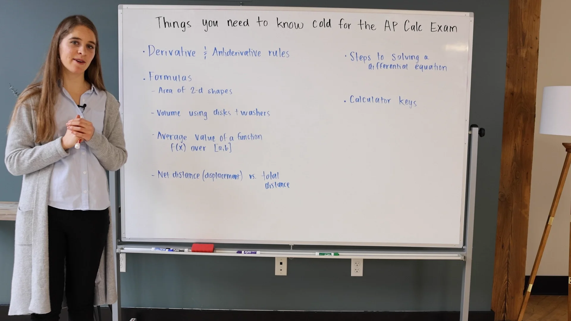 AP Calculus Things to Know Cold