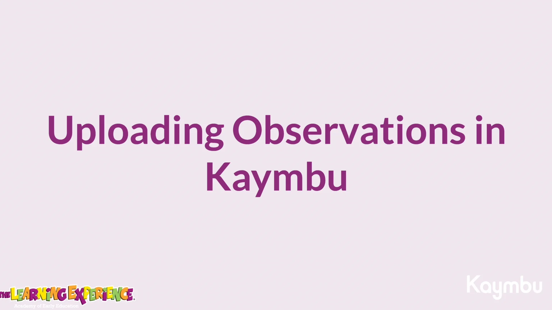 Uploading Observations in Kaymbu