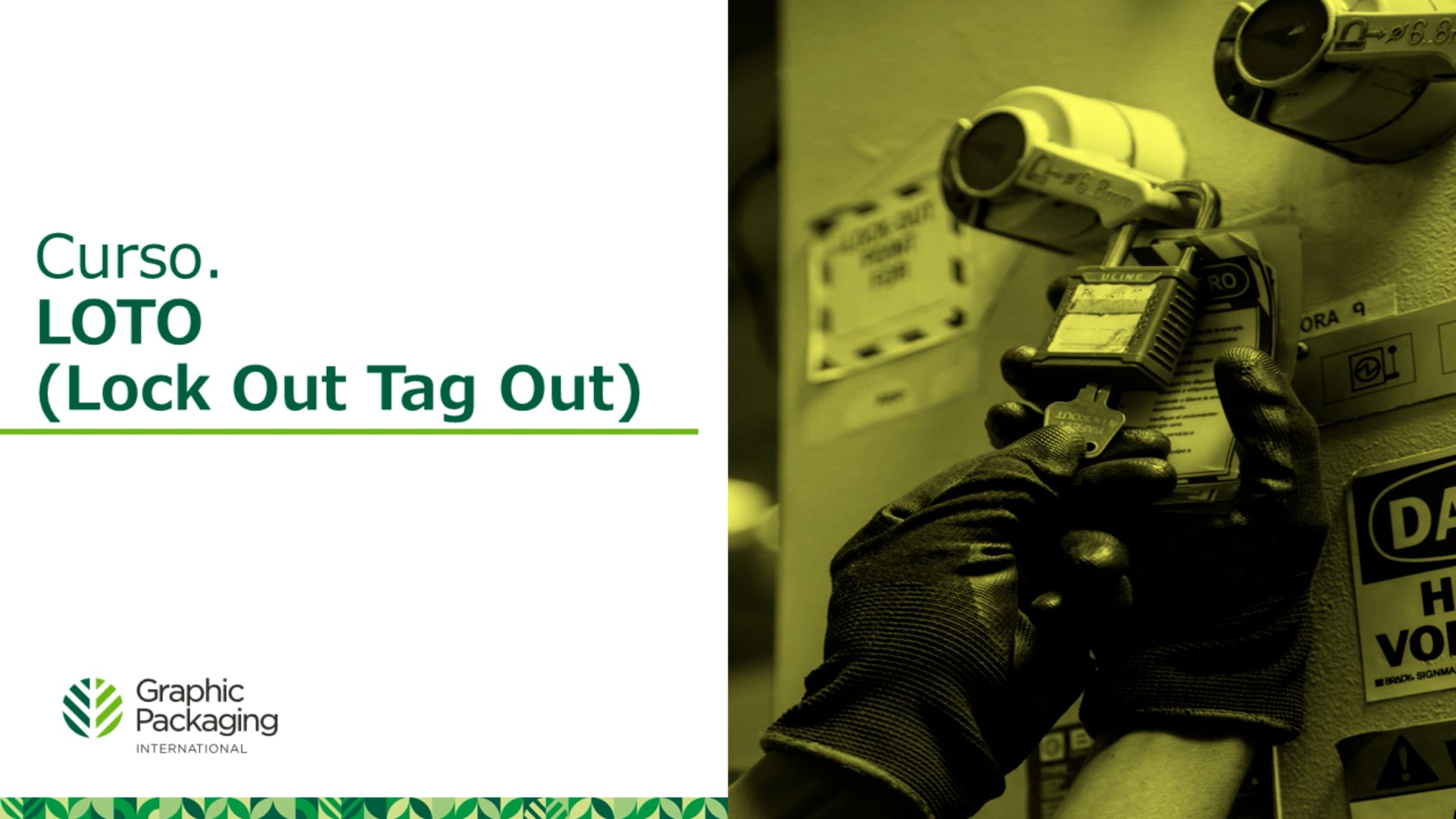 Curso LOTO Lock Out Tag Out