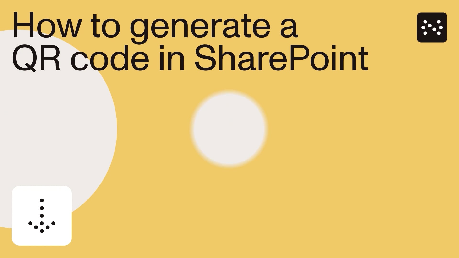 How to generate QR codes in SharePoint | Videos & Movies on Vimeo