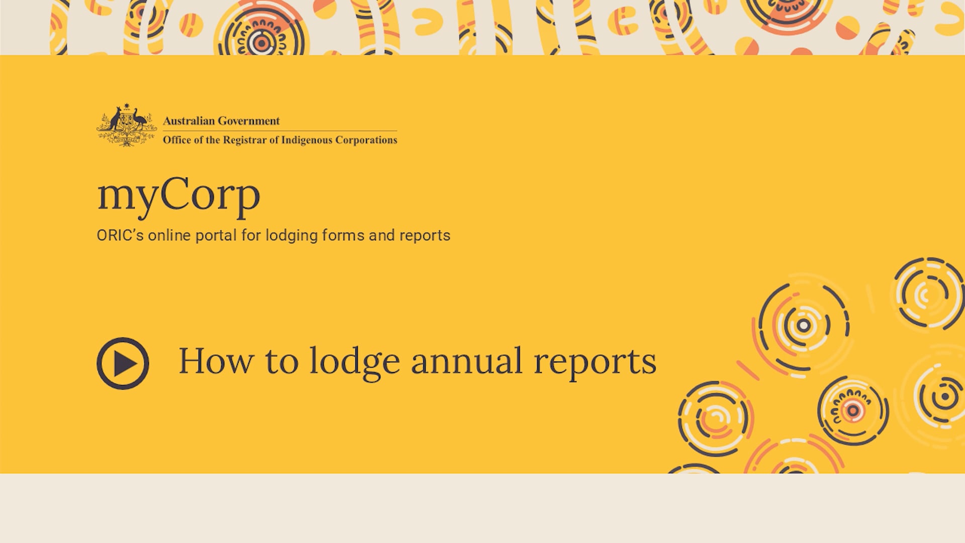 How to lodge annual reports