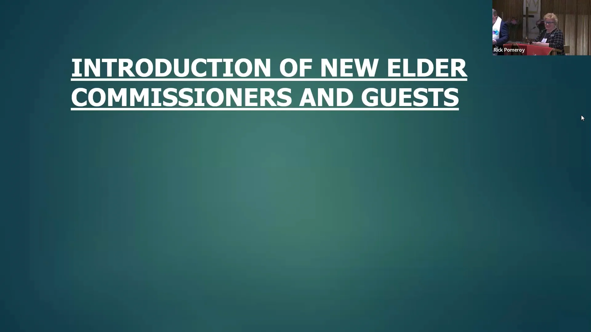 TEP Lisa Heckman's Report to Presbytery 25.02.22