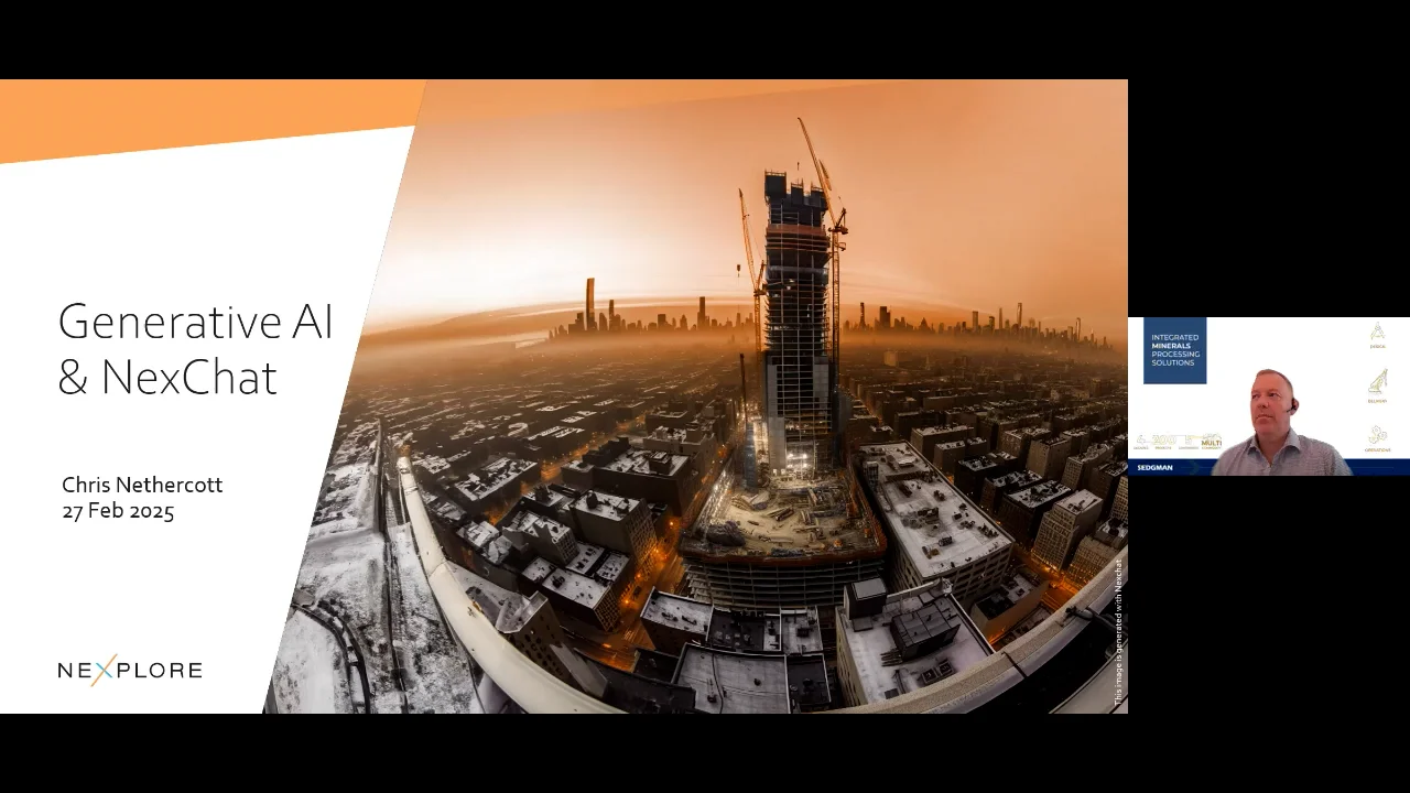 Generative AI with NexChat and SEDGAssist webinar