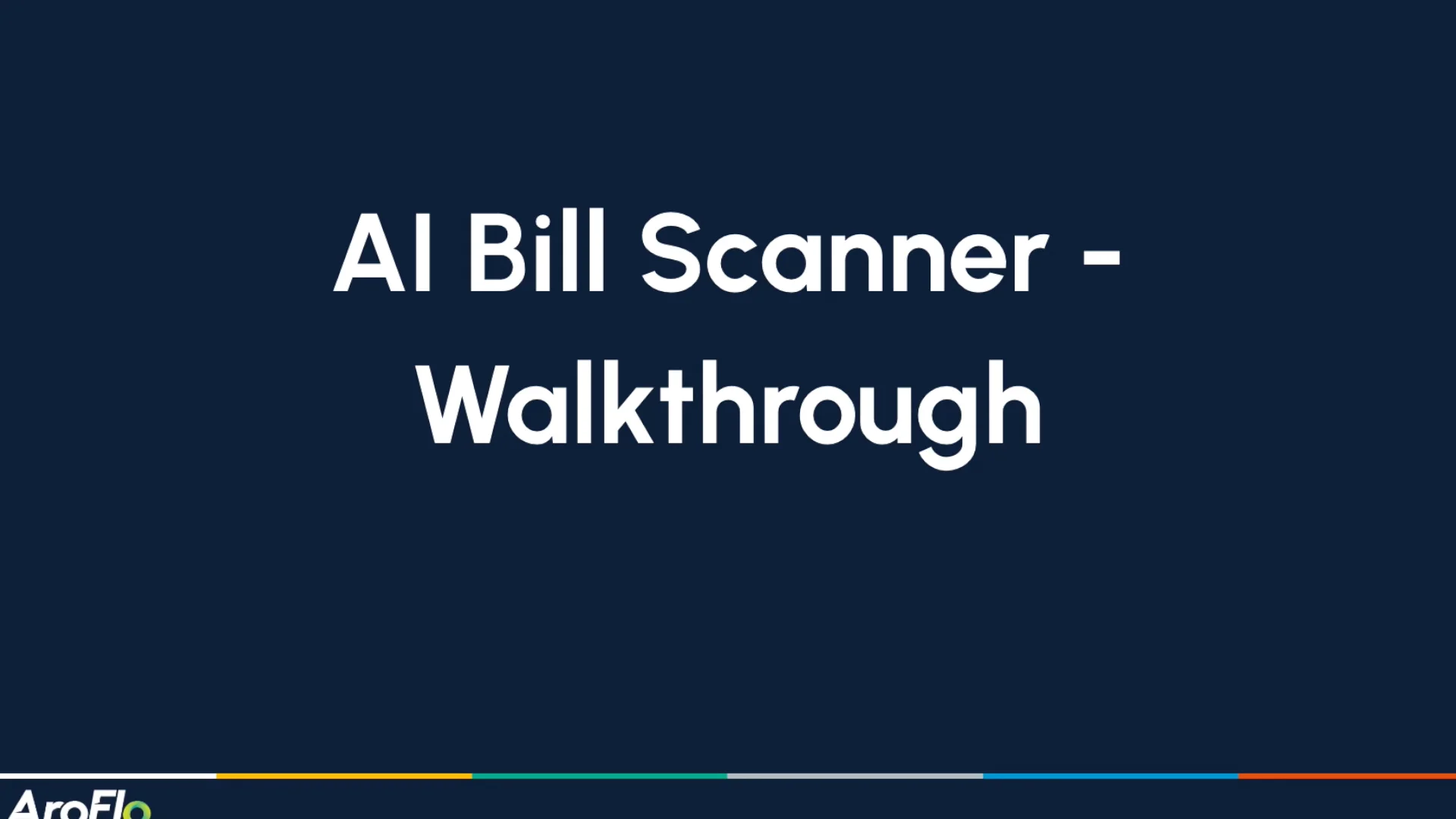 AI Bill Scanner Walkthrough