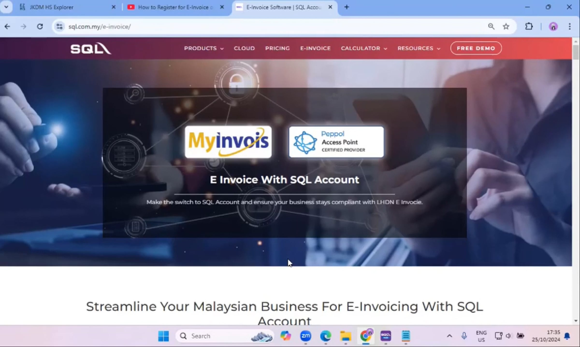 SQL Accounting E-Invoice module