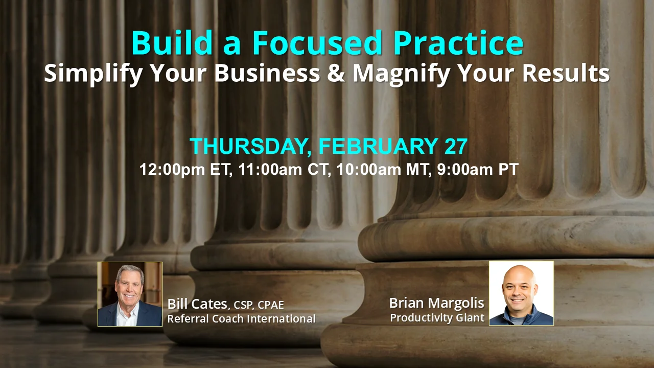 Brian Margolis - Guest Presenter - Build a Focused Practice