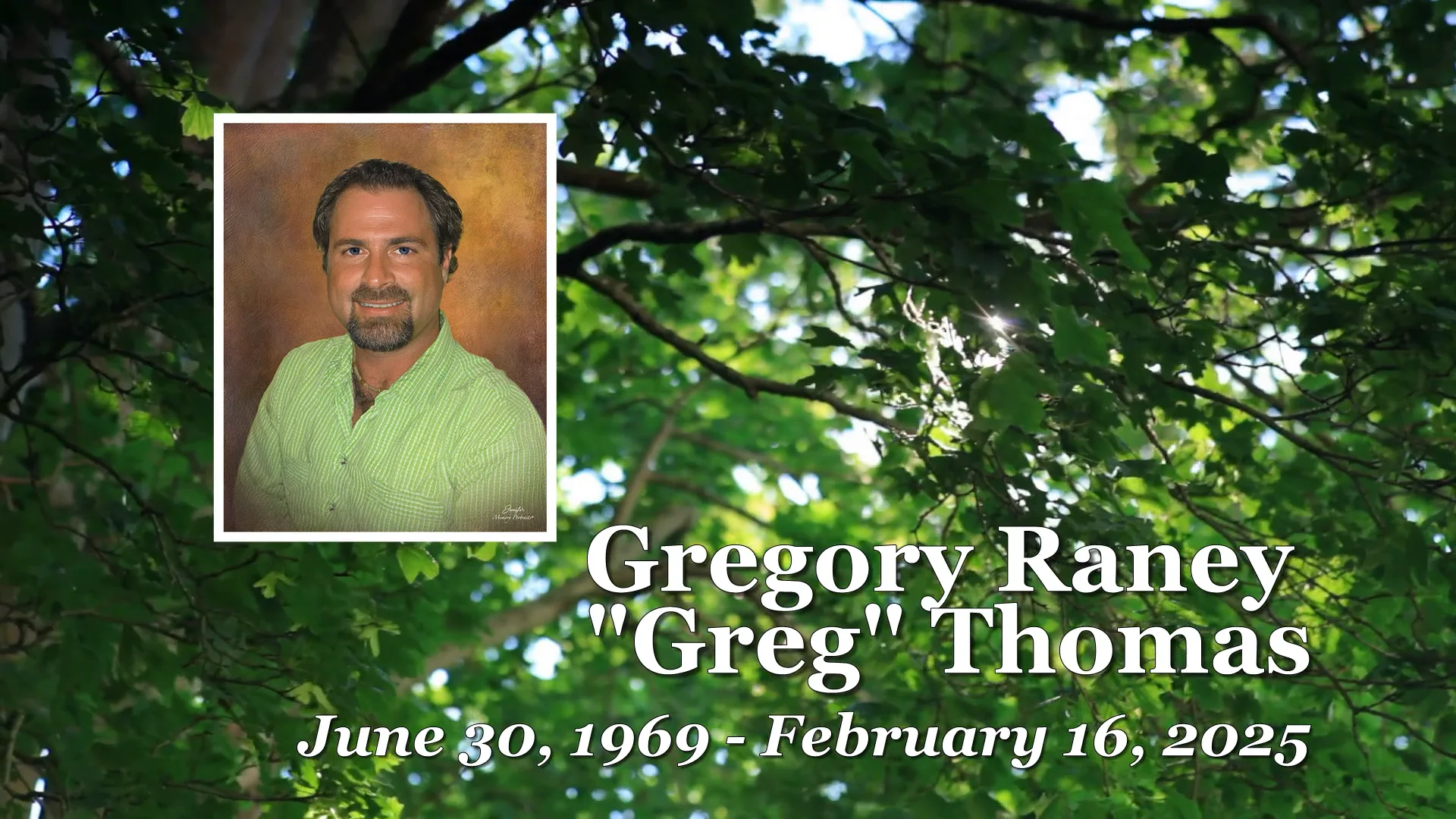 Gregory Raney "Greg" Thomas - Morgan & Nay Greg Thomas on Vimeo