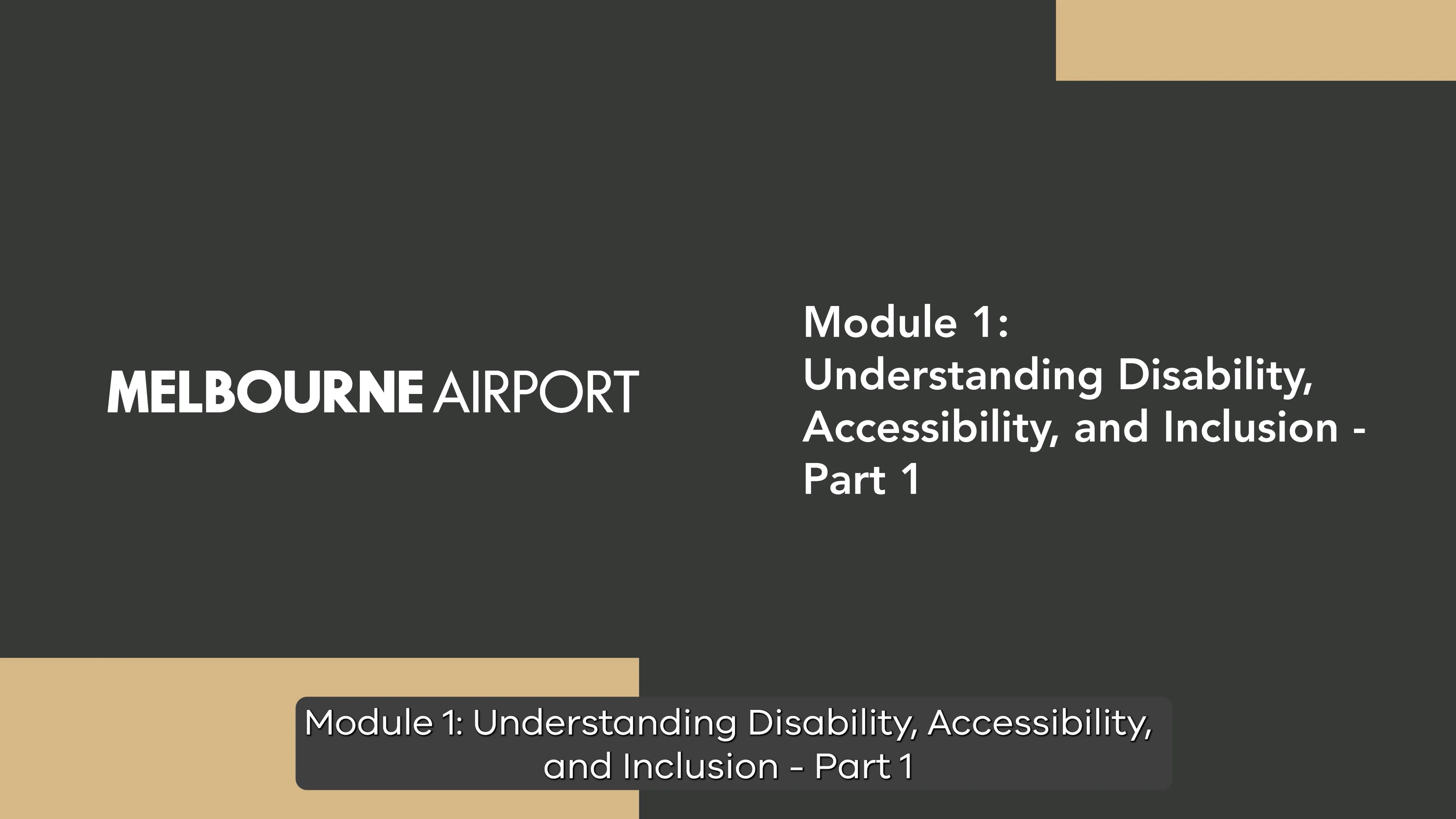 Module 1 – Understanding Disability