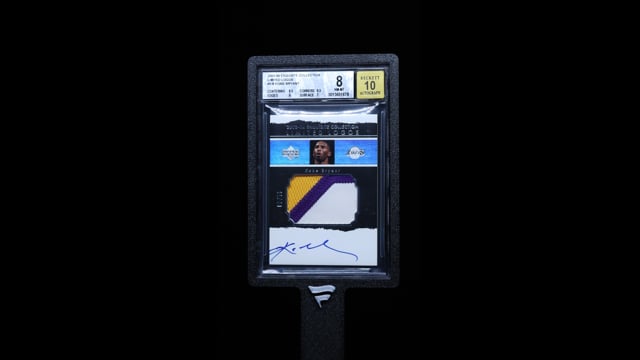 2003 Exquisite Collection Limited Logos Kobe Bryant PATCH AUTO /75 BGS ...