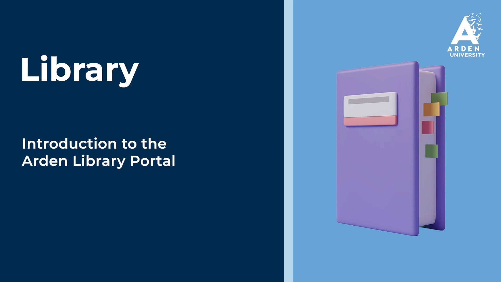 Introduction to the Arden Library Portal