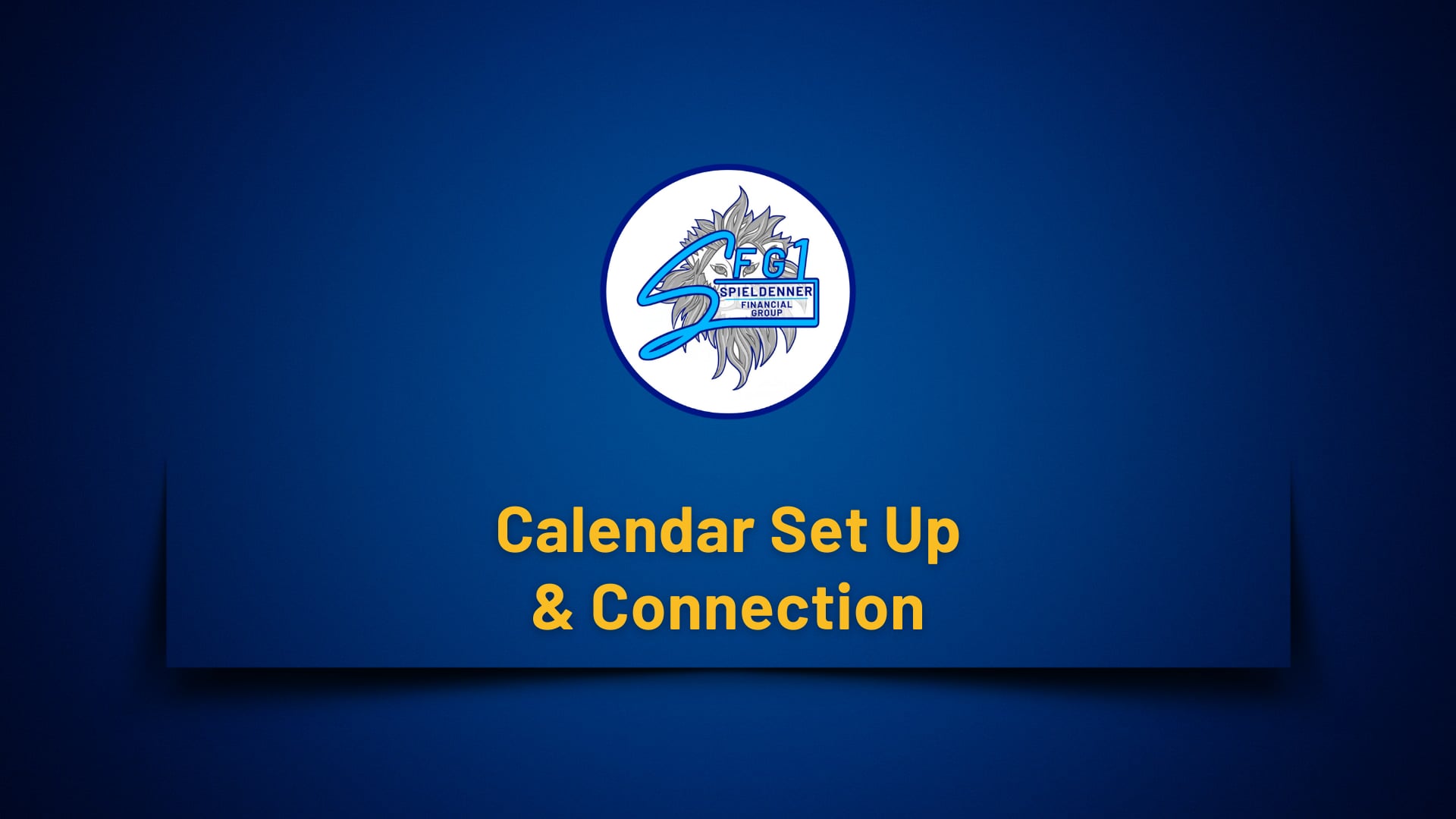 Calendar Set Up & Connection