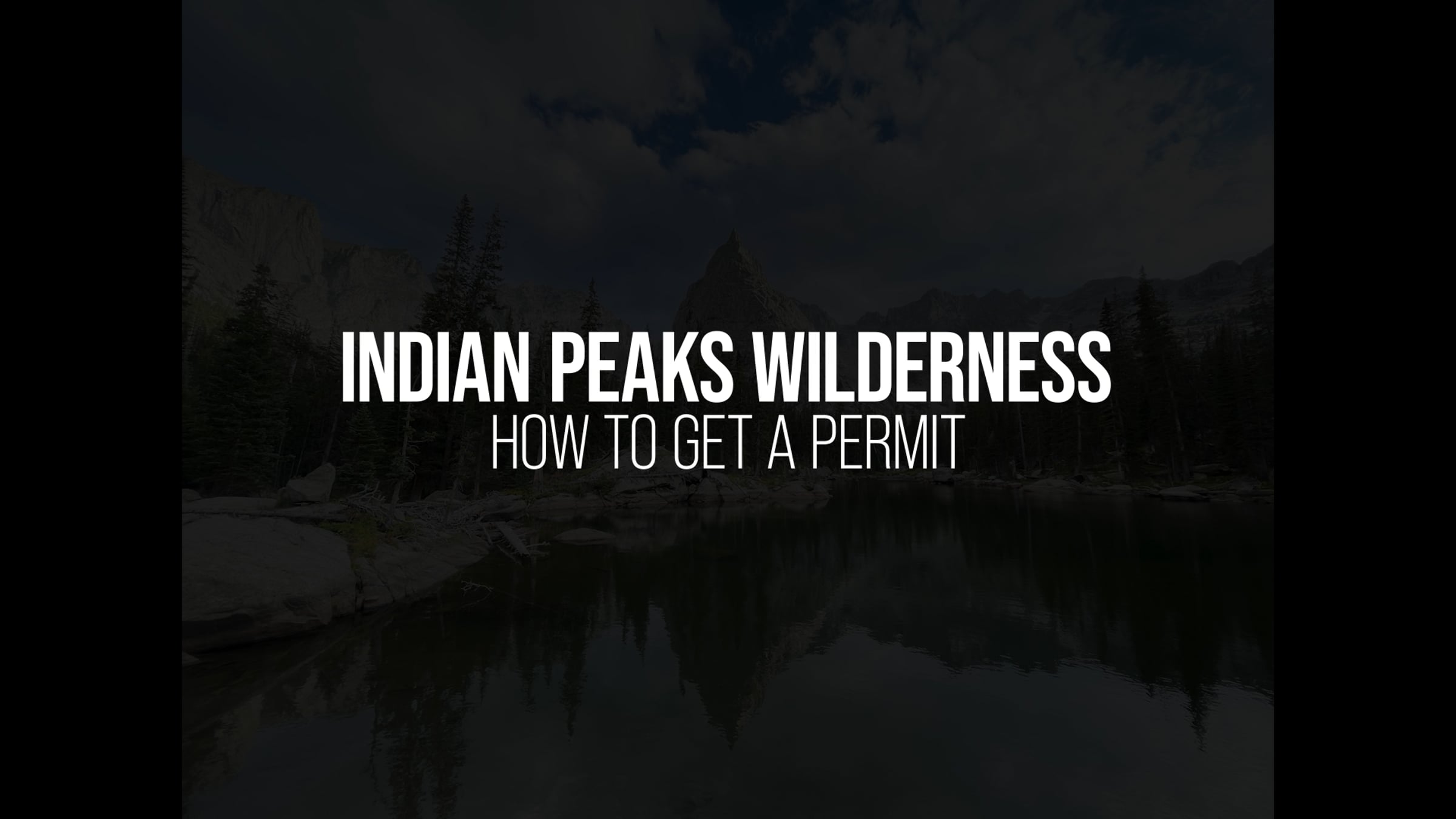 How to purchase Indian Peaks Wilderness Permits