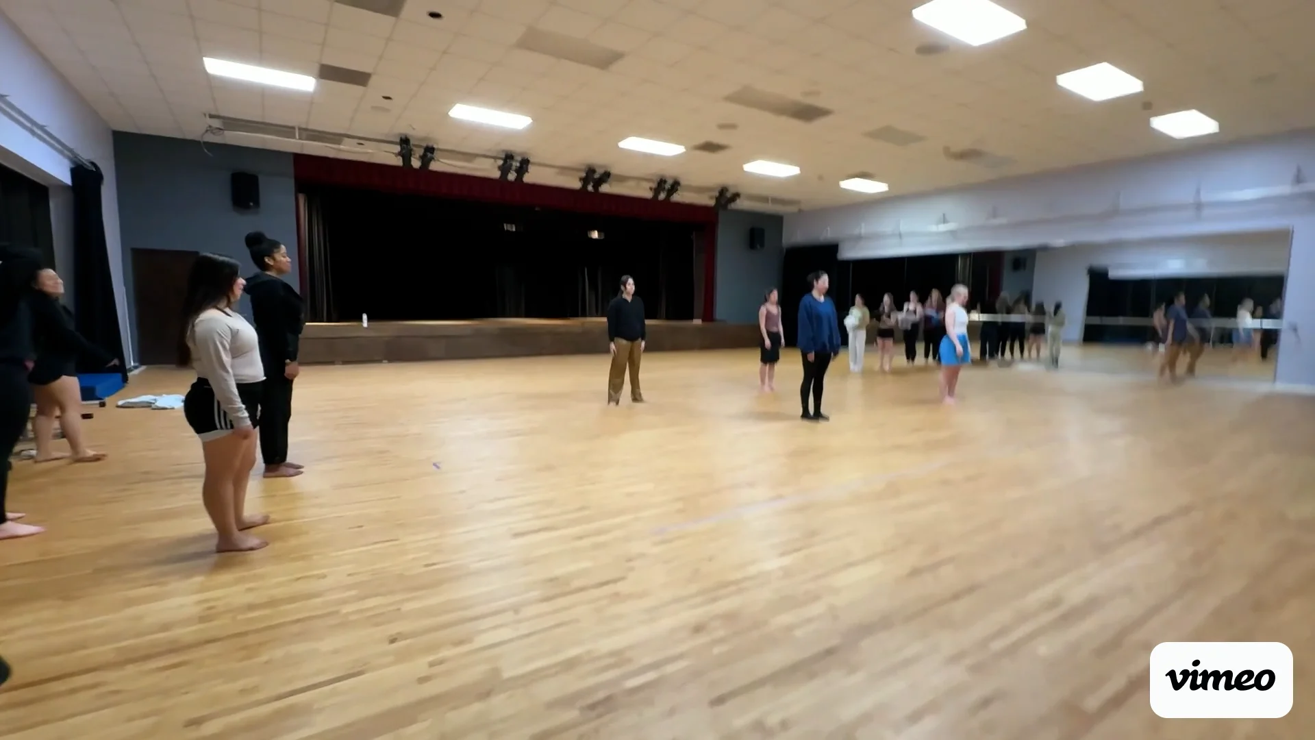 completed dance rehearsal