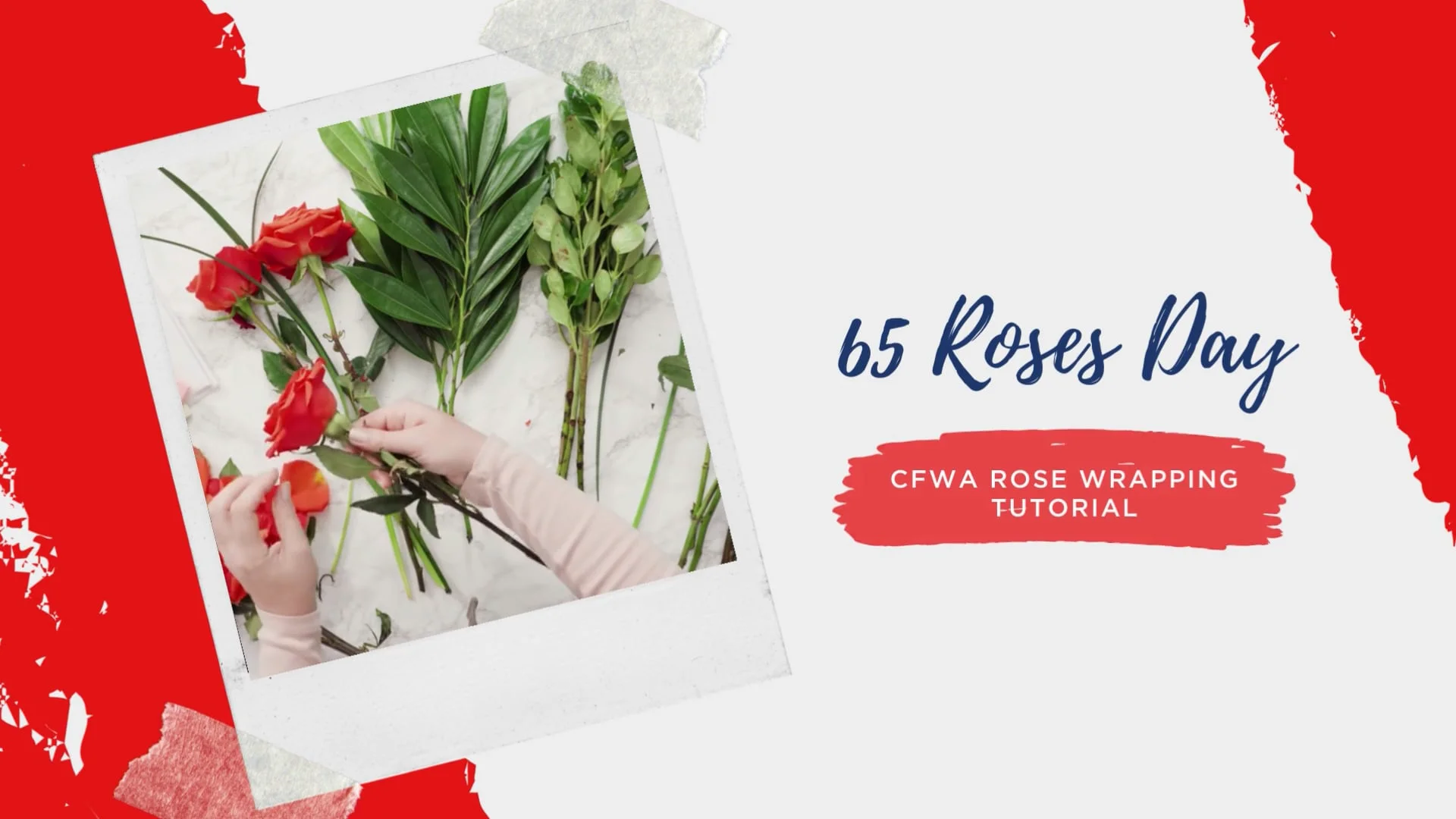 Rose Wrapping Tutorial — 65 Roses Day