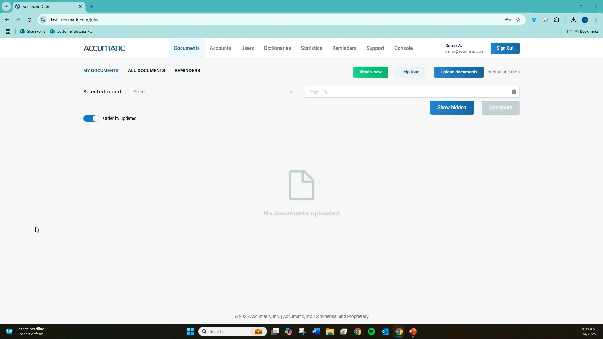 Uploading Documents - Welcome deck