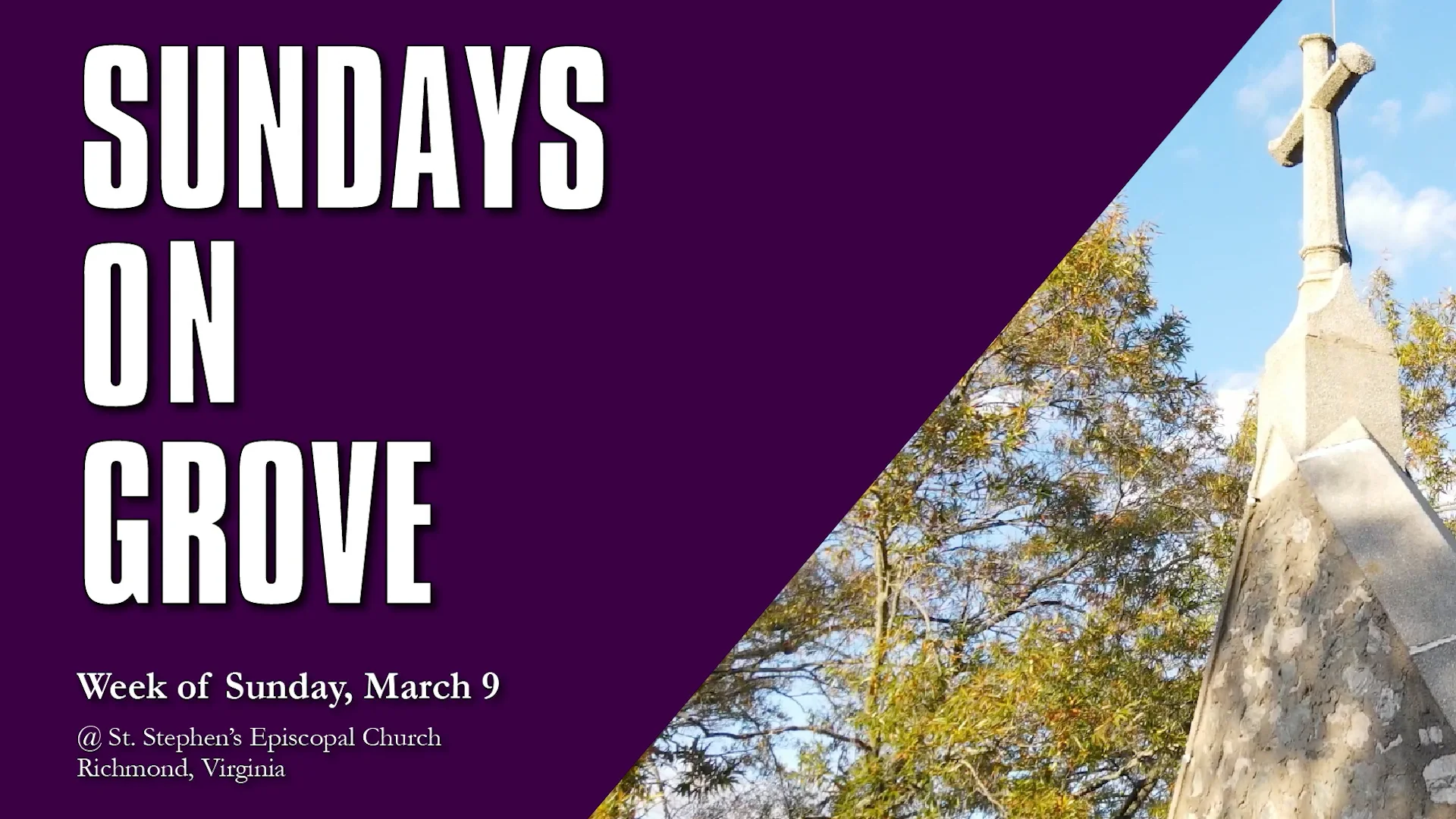 Sundays on Grove for Sunday, March 9, 2025