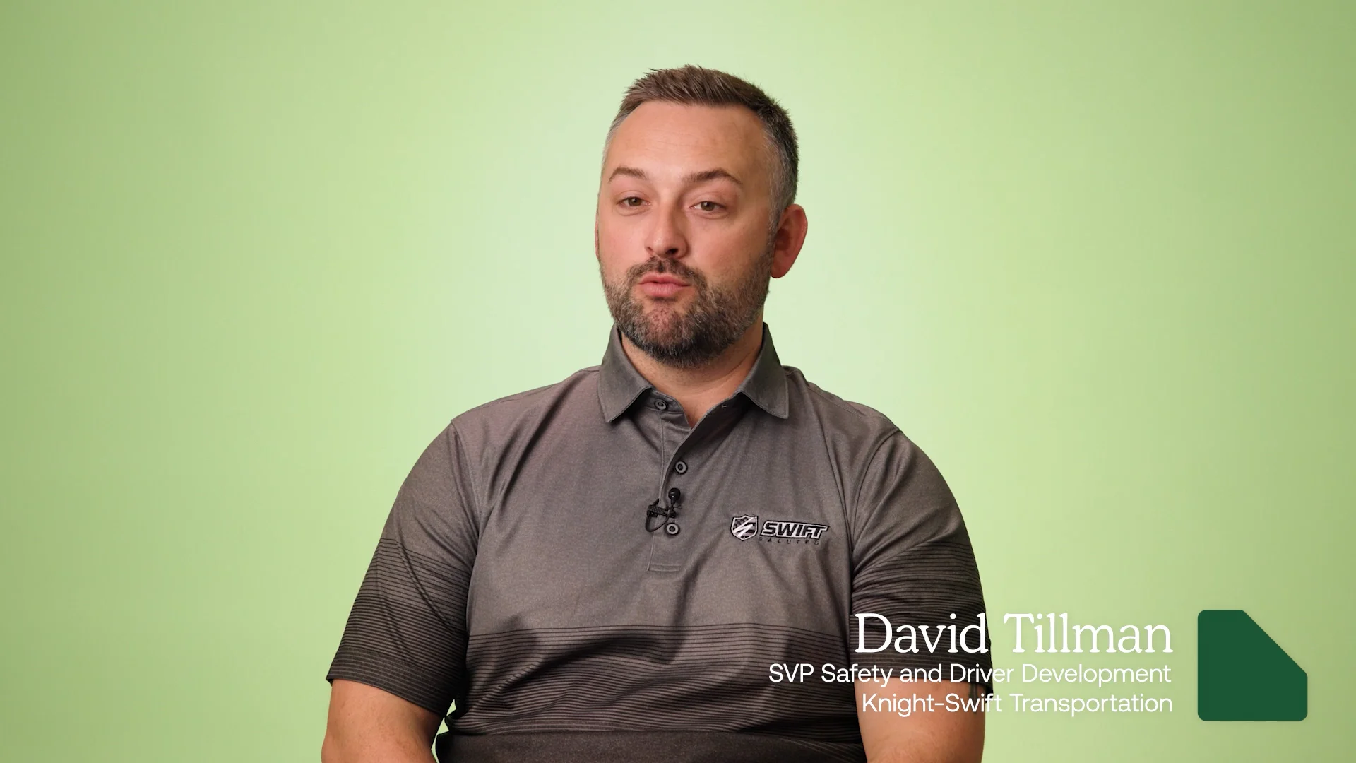 David Tillman - SVP Safety and Driver Development at Knight-Swift ...
