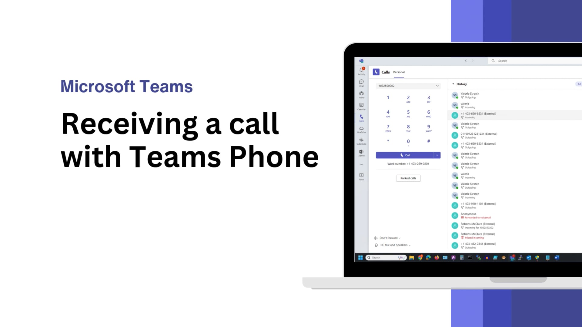 MS Teams - Receiving a Call